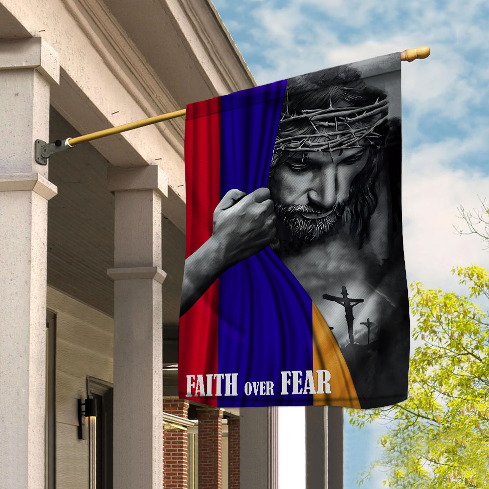 Christian Flags,Faith Over Fear Flag Christian Armenian Armenia With ...