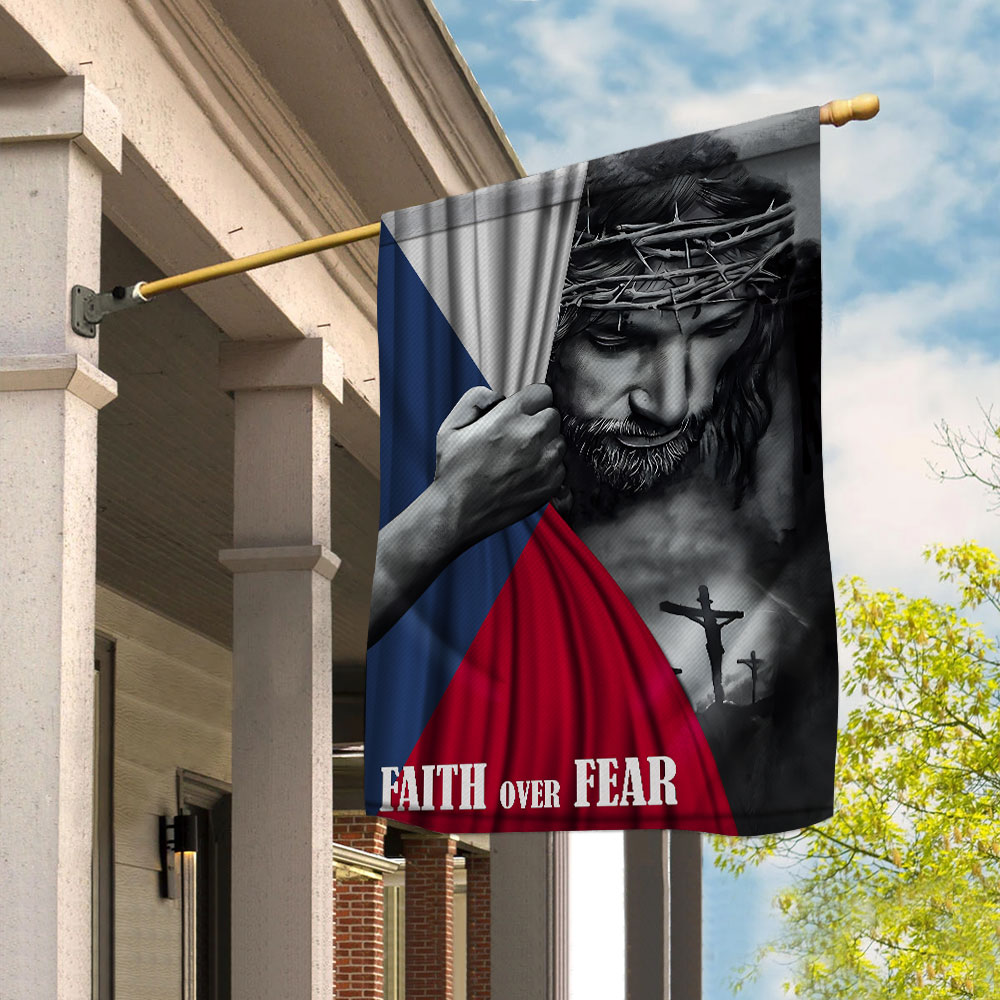 Christian Flags,Faith Over Fear Flag Christian Czech Czech Republic ...