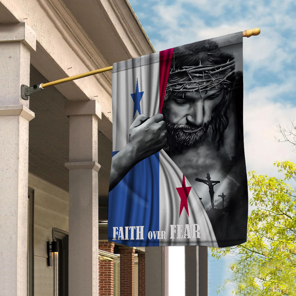 Christian Flags,Faith Over Fear Flag Christian Panamanian Panama With ...