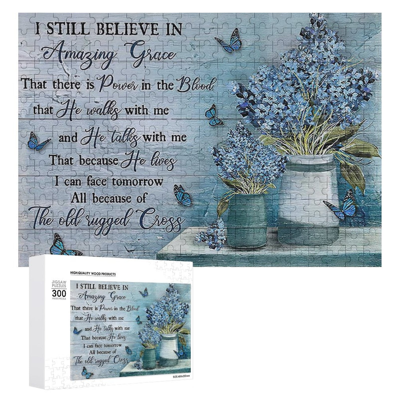 Christian Floral 300 Piece Jigsaw Puzzle for Adults and Families ...