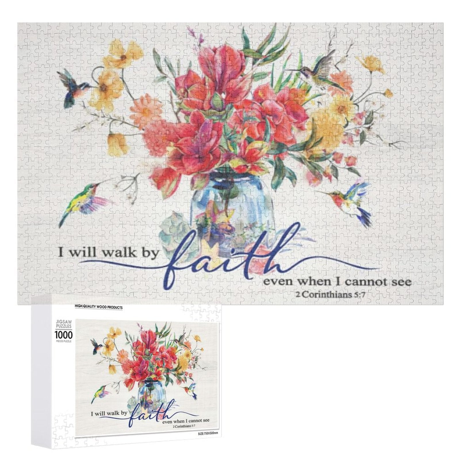 Christian Flower 1000 Piece Jigsaw Puzzle for Adults and Families ...