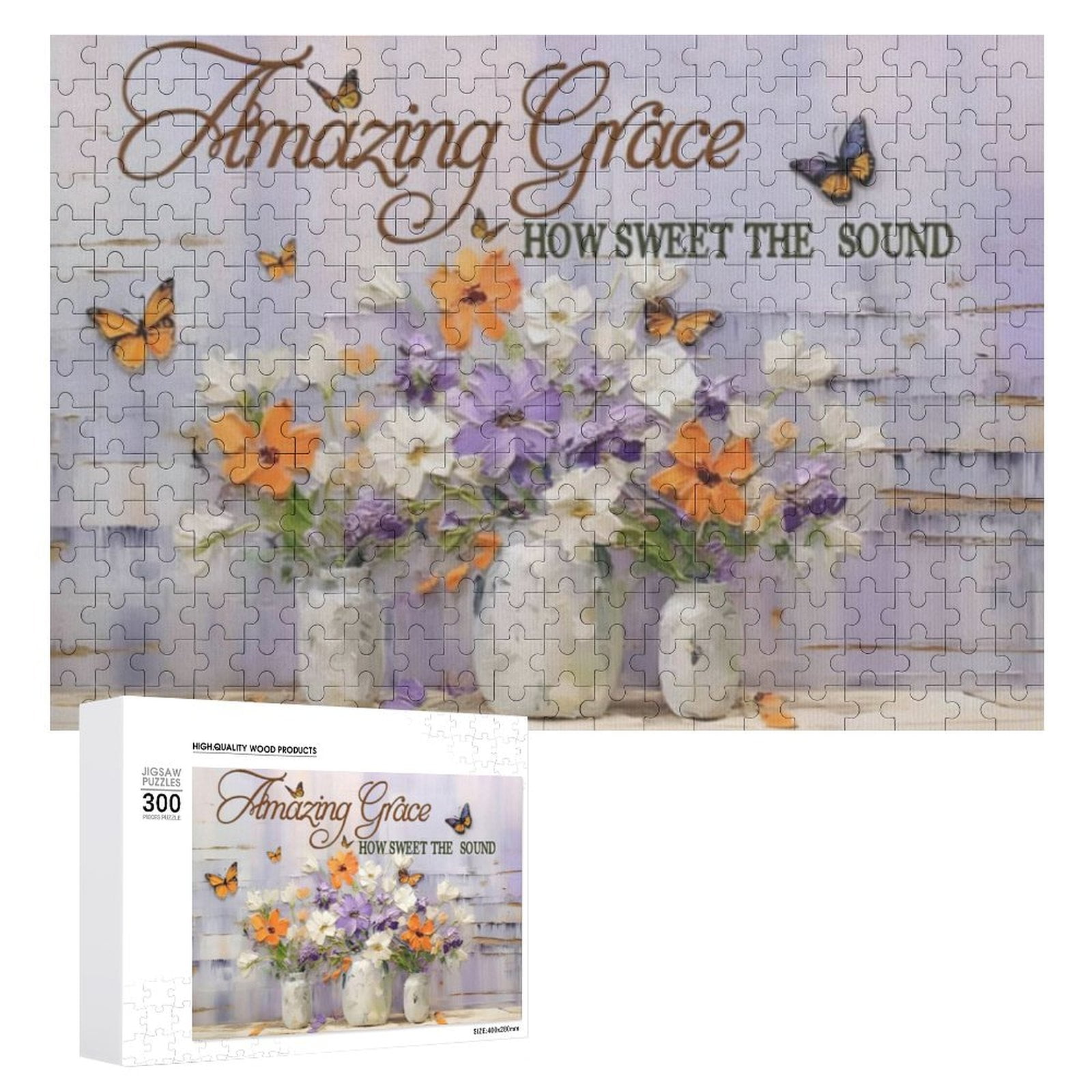 Christian Flower 300 Piece Jigsaw Puzzle for Adults and Families ...