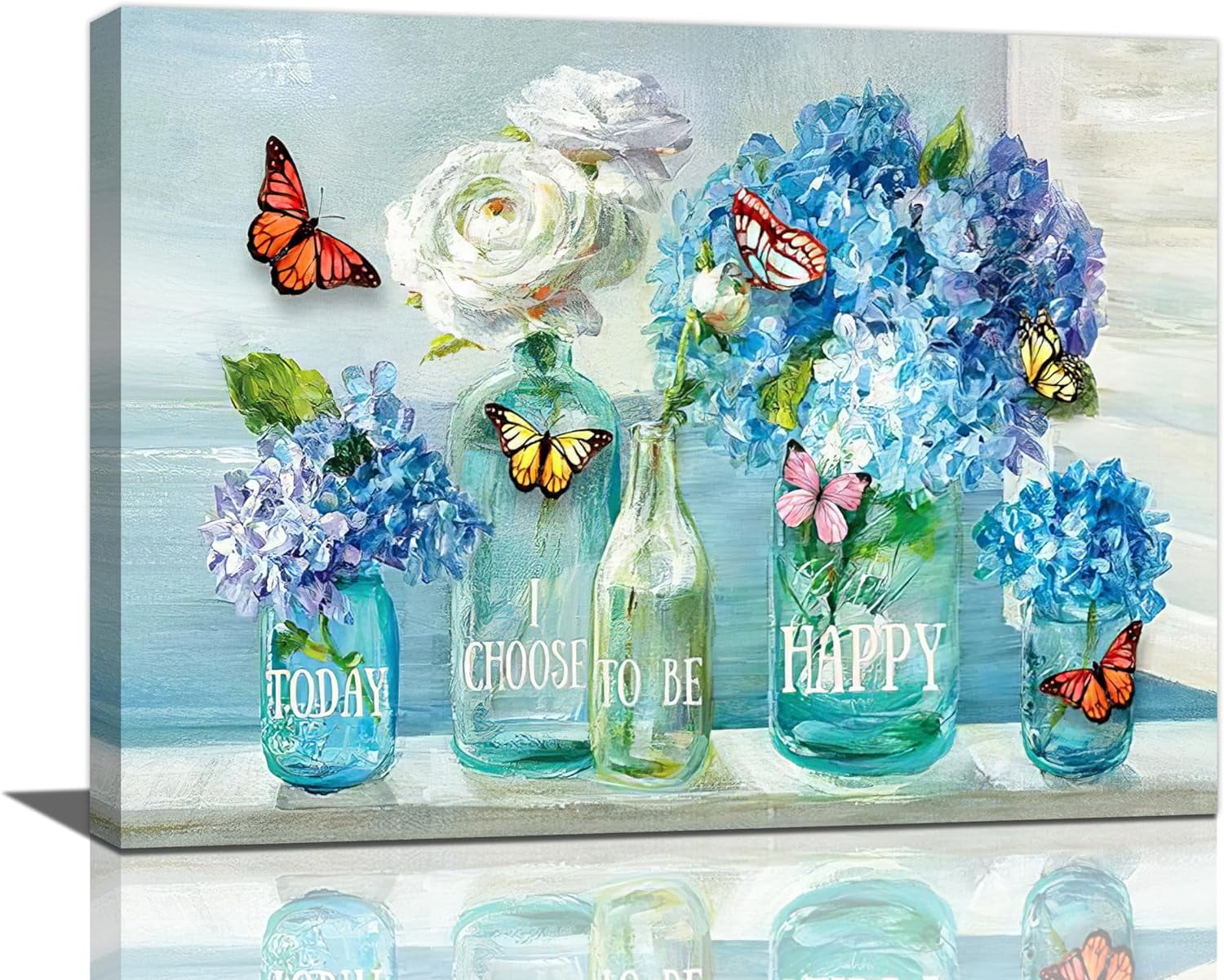 Christian Flower Bathroom Decor Wall Art Rustic Flower Today I Choose ...