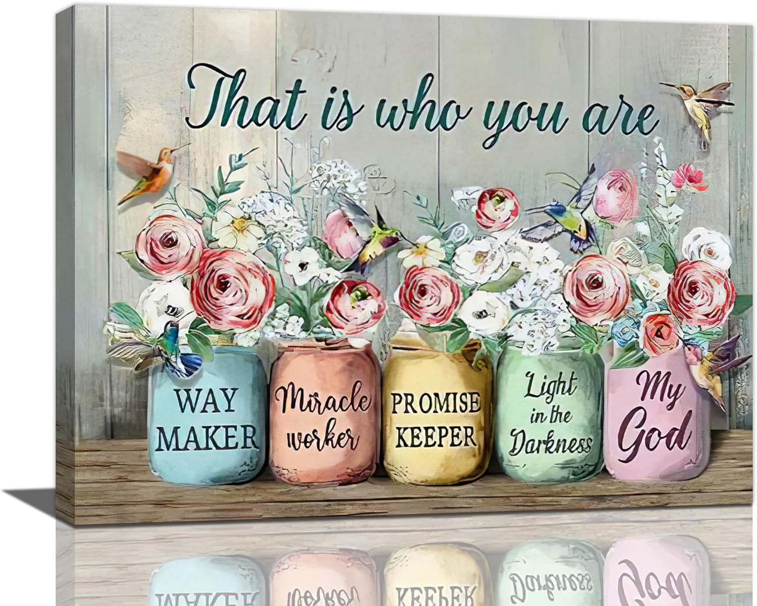 Christian Flower Wall Art Farmhouse Flower in Vase Pictures Wall Decor ...