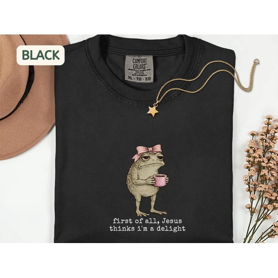 Christian Frog Shirt, Jesus Thinks I'm A Delight Tee - Walmart.com