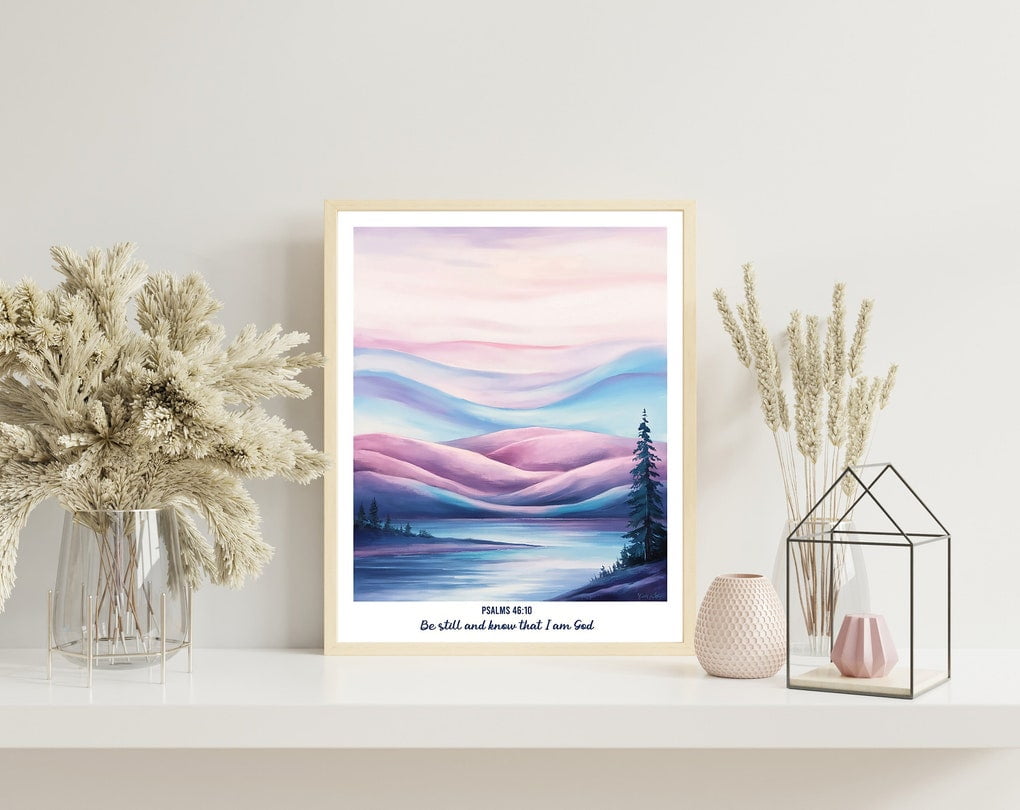 Christian Gallery Wall Art, Bible Verse Watercolor Posters ...