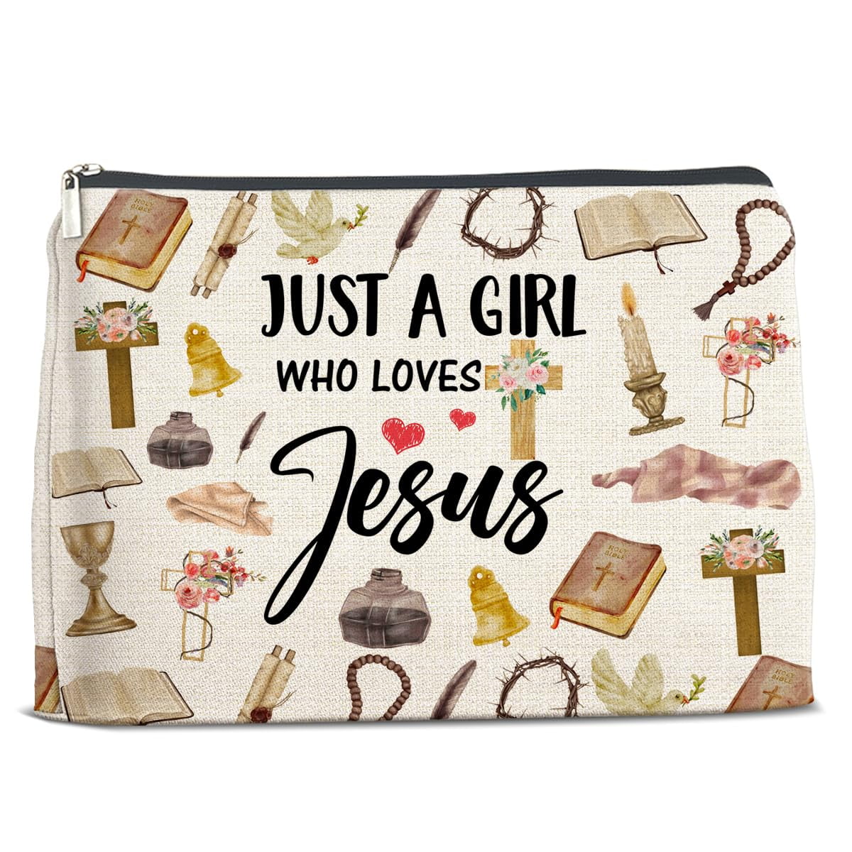 Christian Gift for Girls, Religious Gift for Girl, Christian Makeup Bag ...