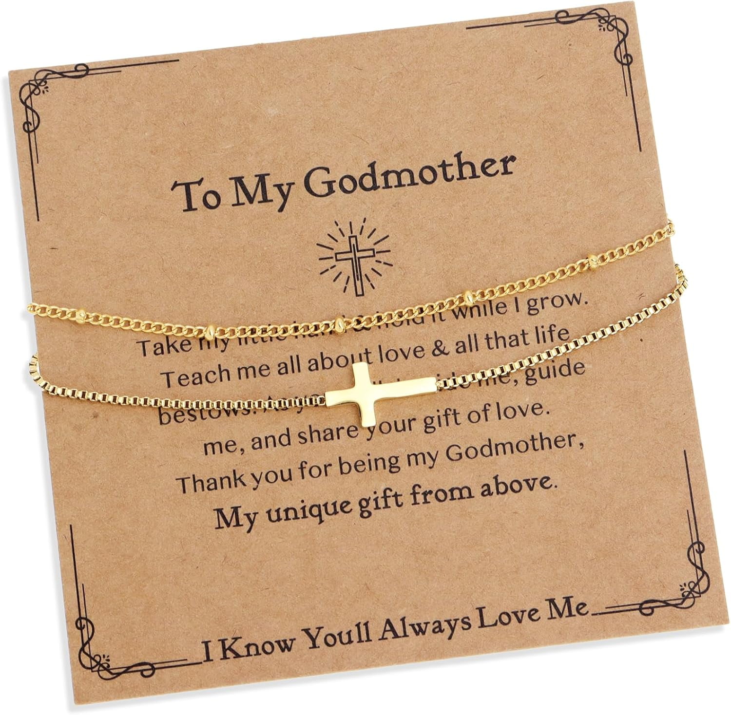 Christian Gift Golden Cross Necklace Choker for Women, Dainty Gold ...