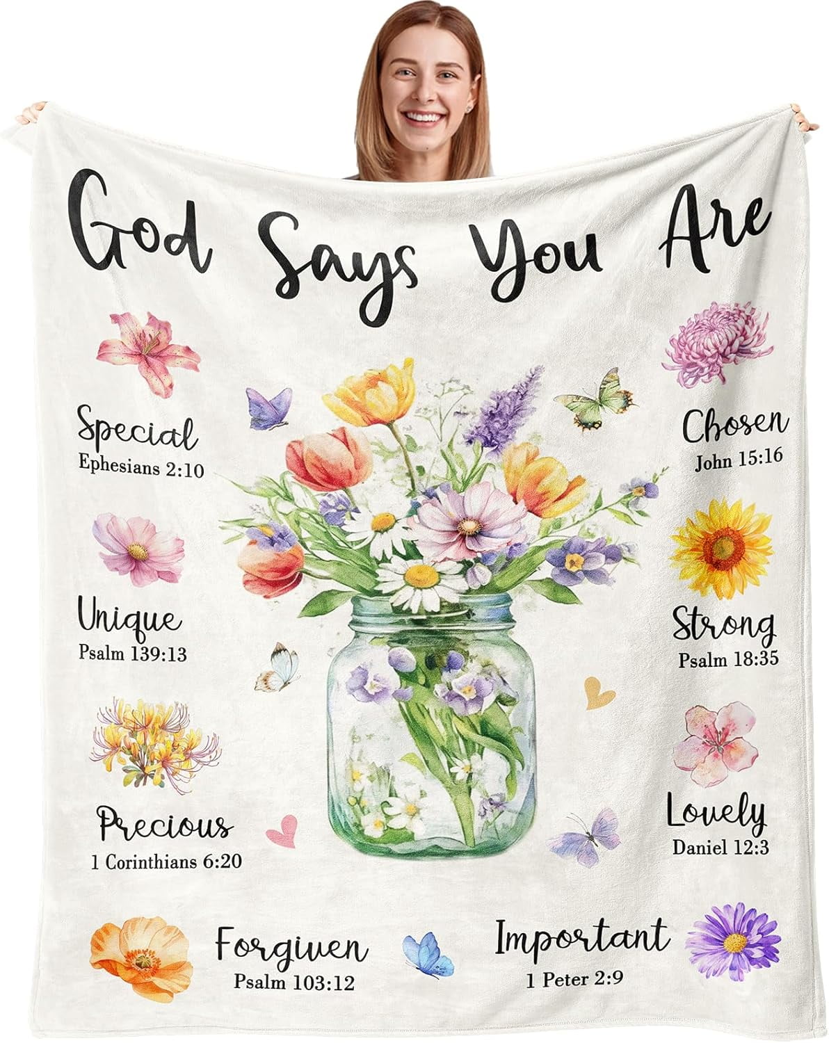 Christian Gifts for Women Blanket 50"X60", Gifts for Christians ...