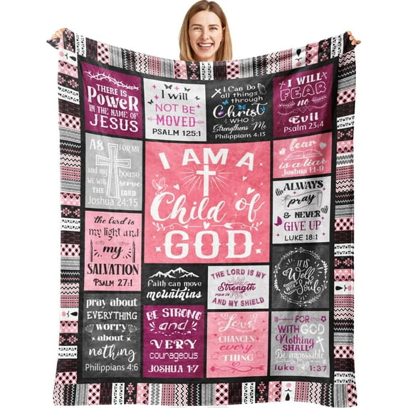 Christian Gifts for Women Blanket, Inspirational Religious Birthday ...