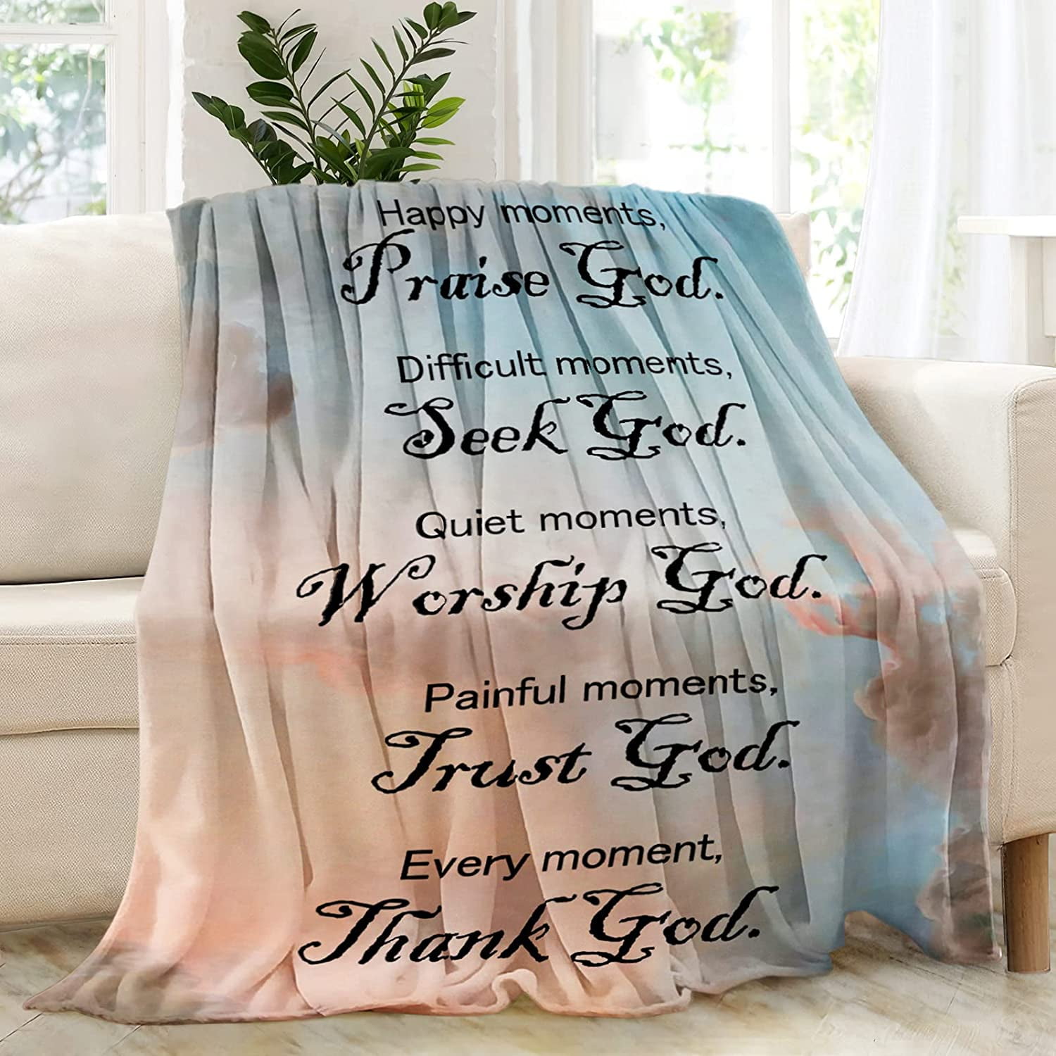 Christian Gifts for Women, Catholic Bible Verse Twin Blanket with ...