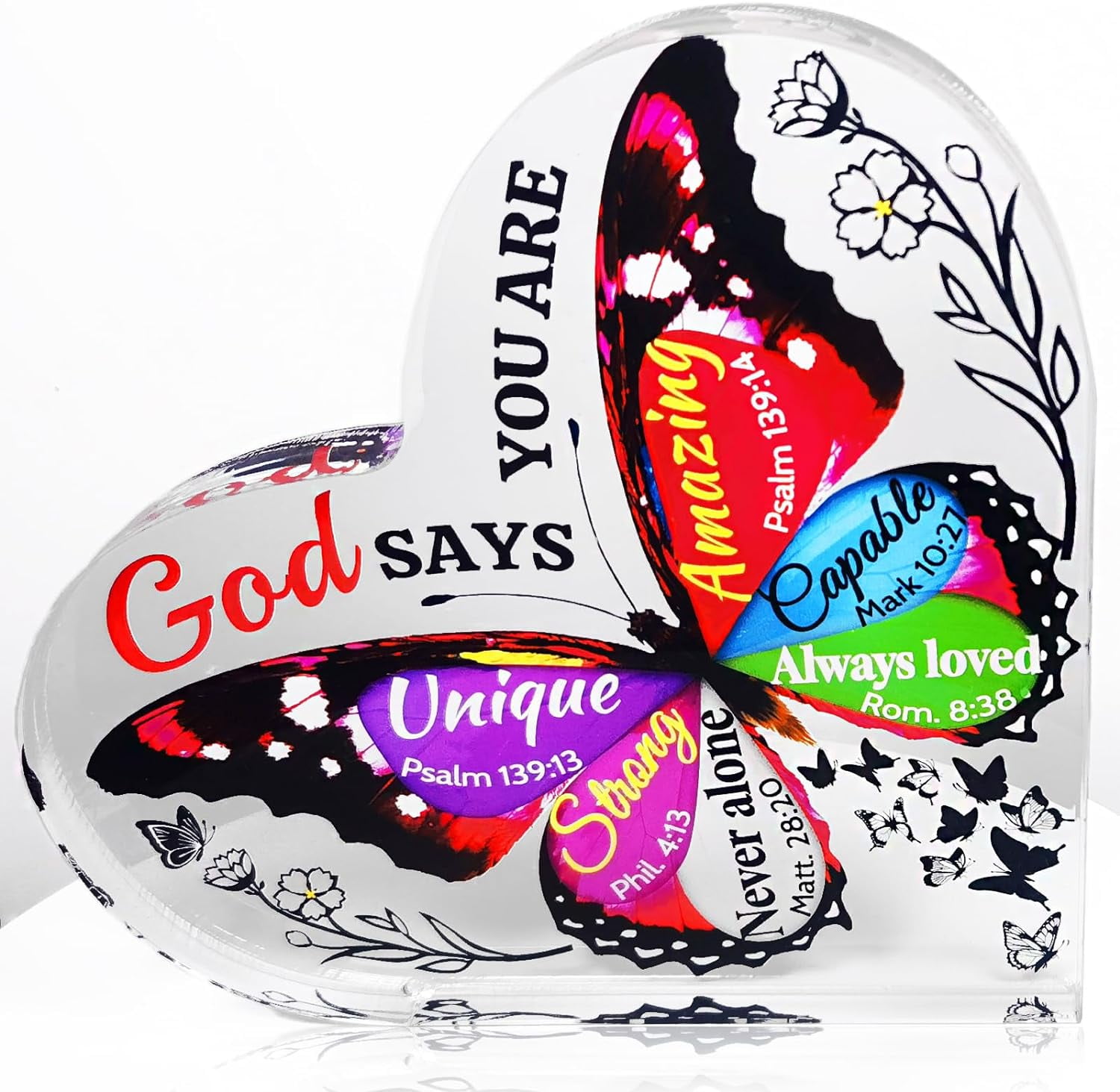 Christian Gifts for Women Faith, Acrylic Inspirational Religious Sign ...