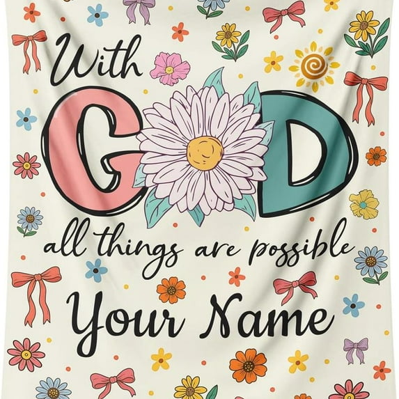 Christian Gifts for Women, God Says I Am Throw Blanket, Inspirational ...