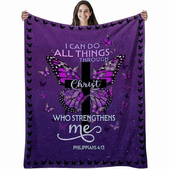 Christian Gifts for Women, God Says I Am Throw Blanket, Inspirational ...