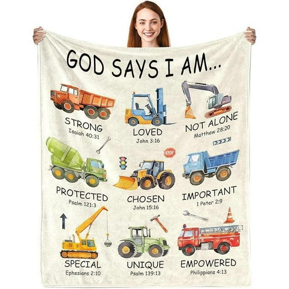 Christian Gifts for Women, God Says I Am Throw Blanket, Inspirational ...