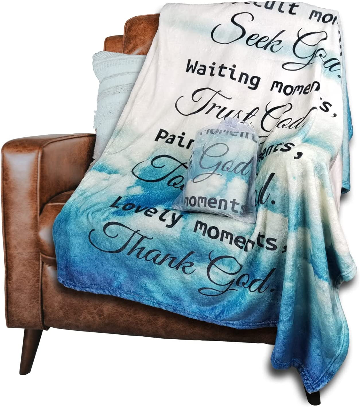 Christian Gifts for Women Healing Soft Blanket with Inspirational ...