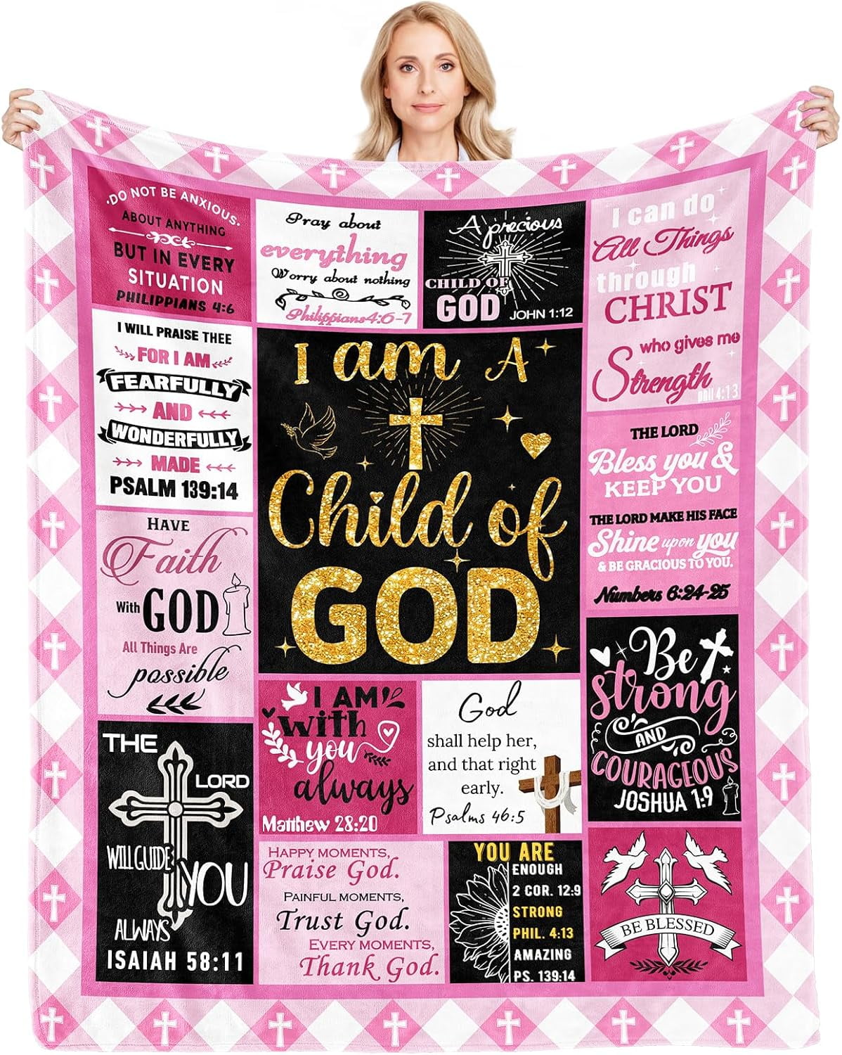 Christian Gifts for Women, I Am a Child of God Blanket, Women Christian ...
