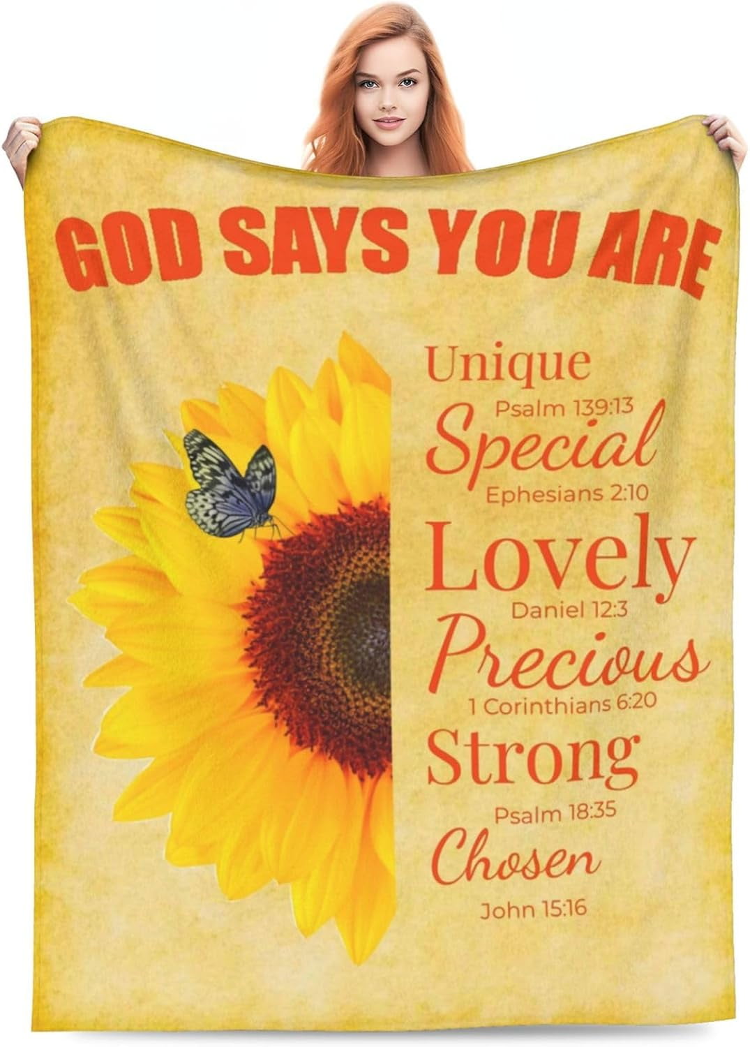 Christian Gifts for Women Inspirational Bible Verse Blanket Religious ...