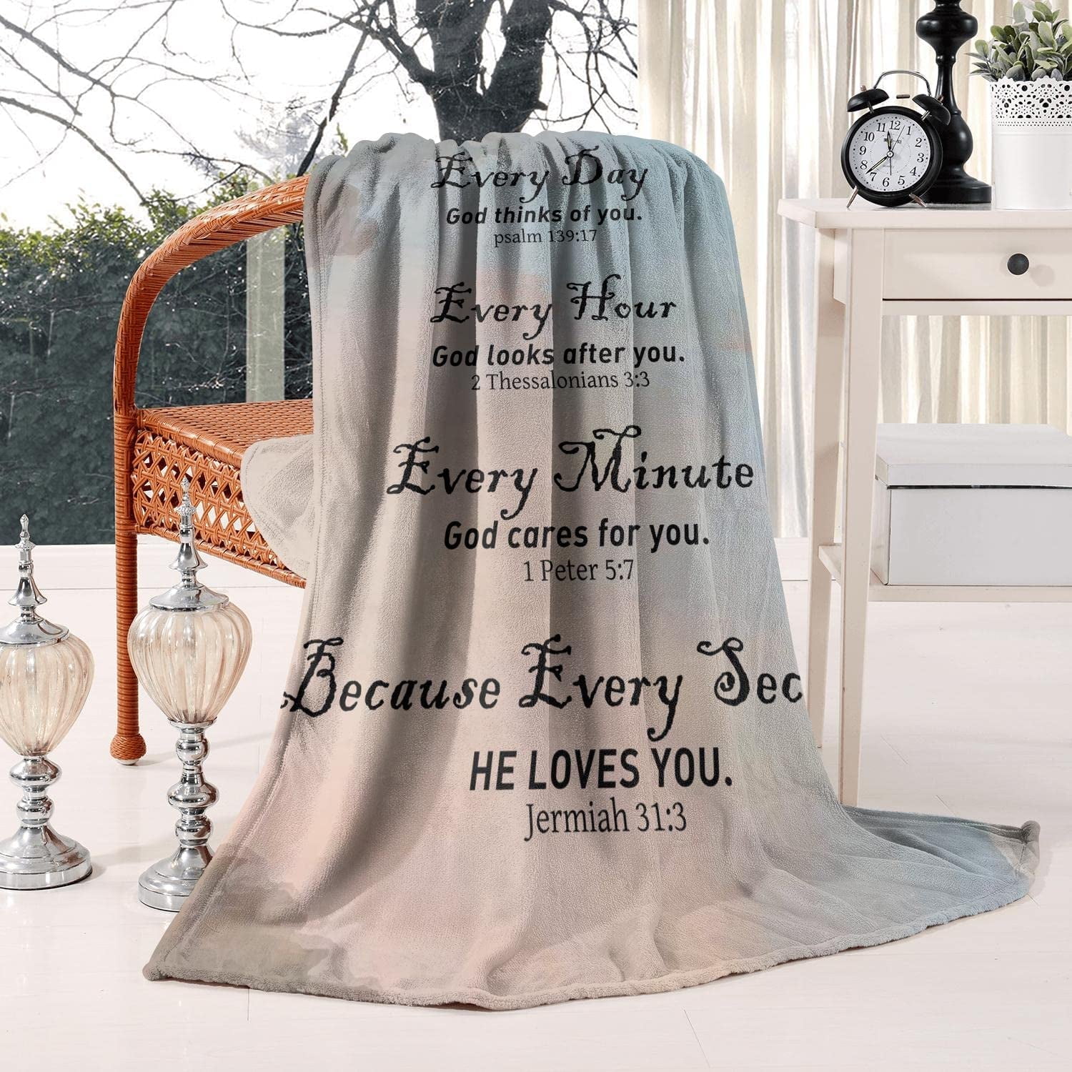 Christian Gifts for Women, Religious Bible Verse Blanket, Goddaughter ...