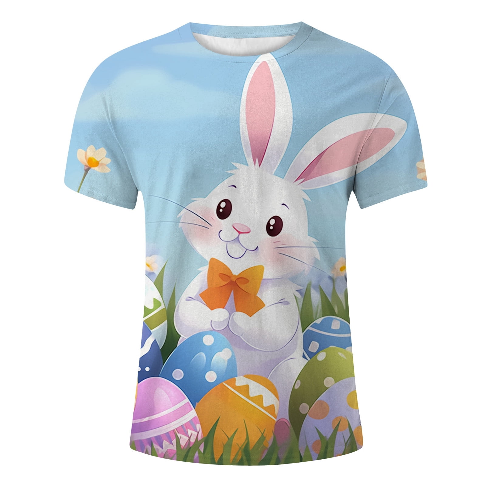 Christian Gifts for Men Theme Print Short Sleeve Round Neck Floral ...