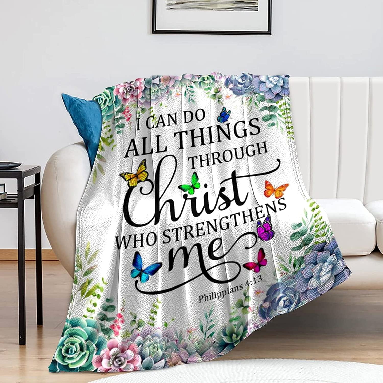 Christian Gifts for Women Inspirational Religious Blanket Bible Verse ...