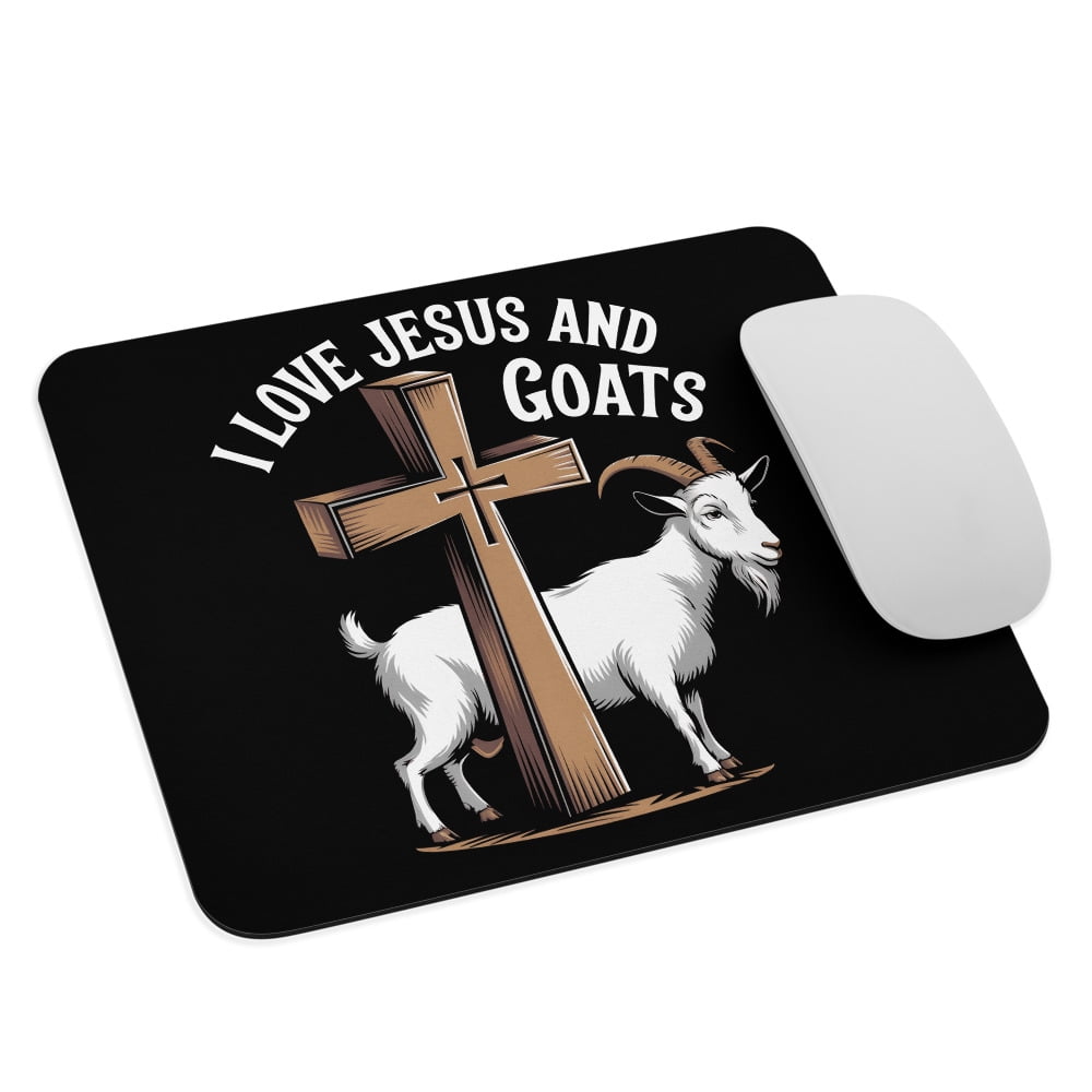Christian Goat Lover Mouse Pad, I Love Jesus and Goats - Walmart.com