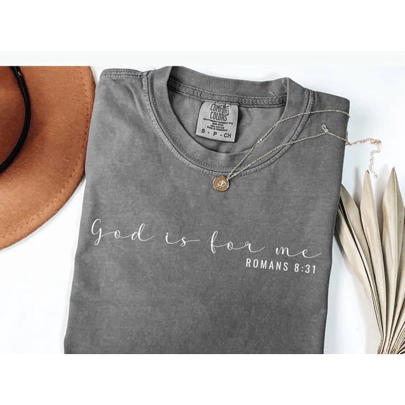 Christian God Is For Me Bible Verse Jesus Religious Trendy T-Shirt ...