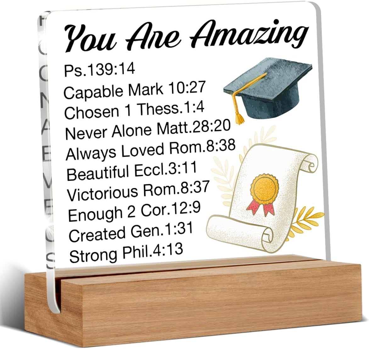Christian Graduation Gifts For Her Him Inspirational Bible Verse Gifts ...