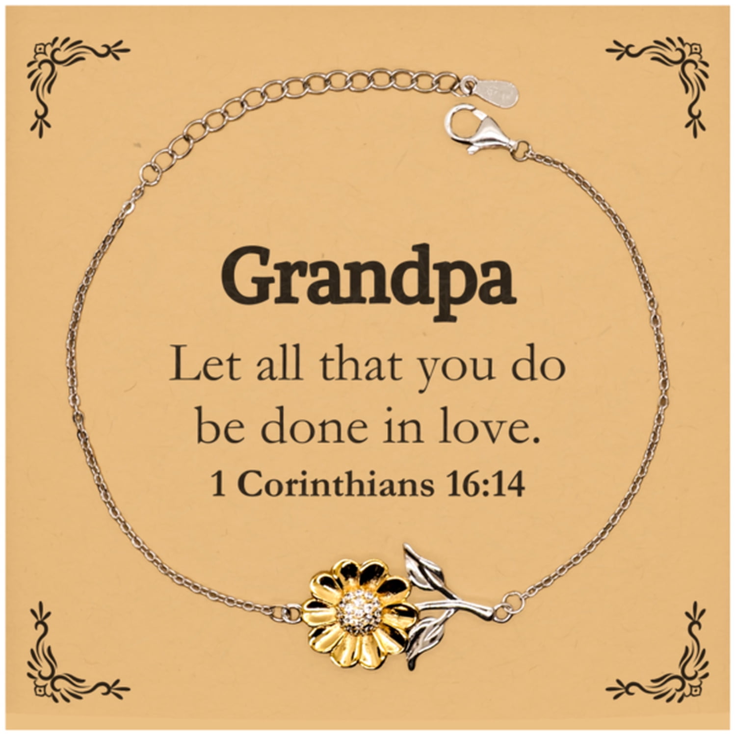 Christian Grandpa Gifts, Let all that you do be done in love, Bible ...