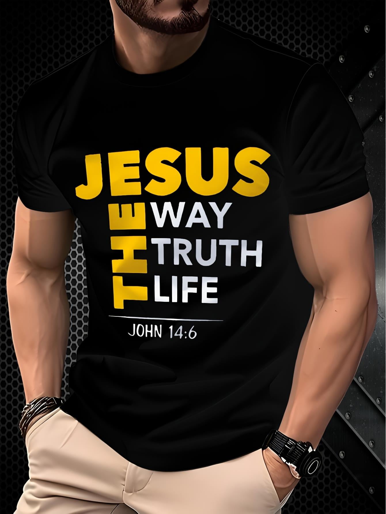 [Christian|Graphic] Lightweight | Christian Graphic Men's Casual T ...