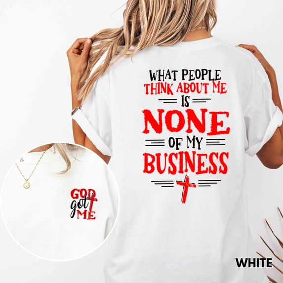 Christian Graphic Shirt God Got Me Faith Inspirational Message Tee ...