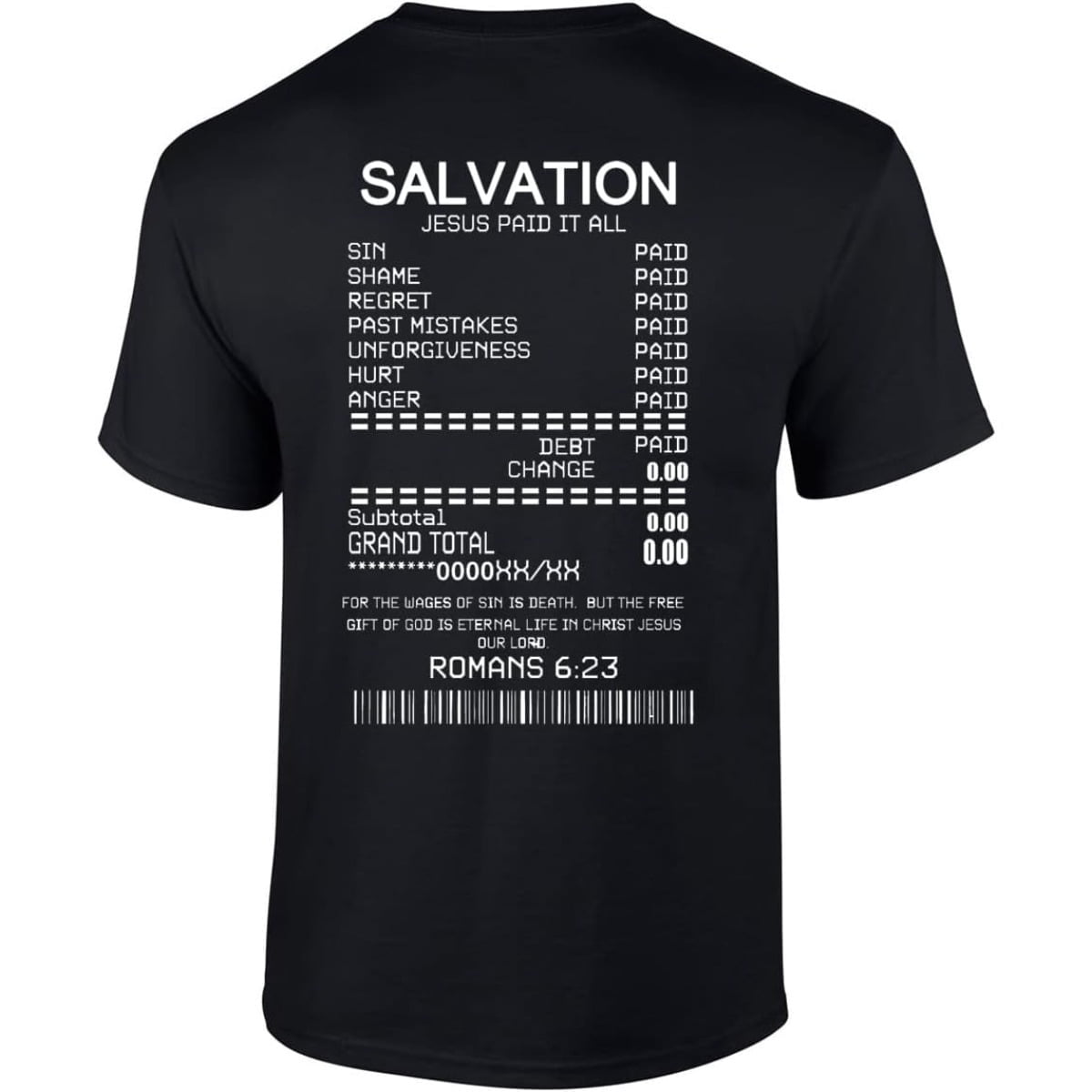 Christian Graphic T-Shirt - Short Sleeve, Bible Scripture, Jesus Cross ...