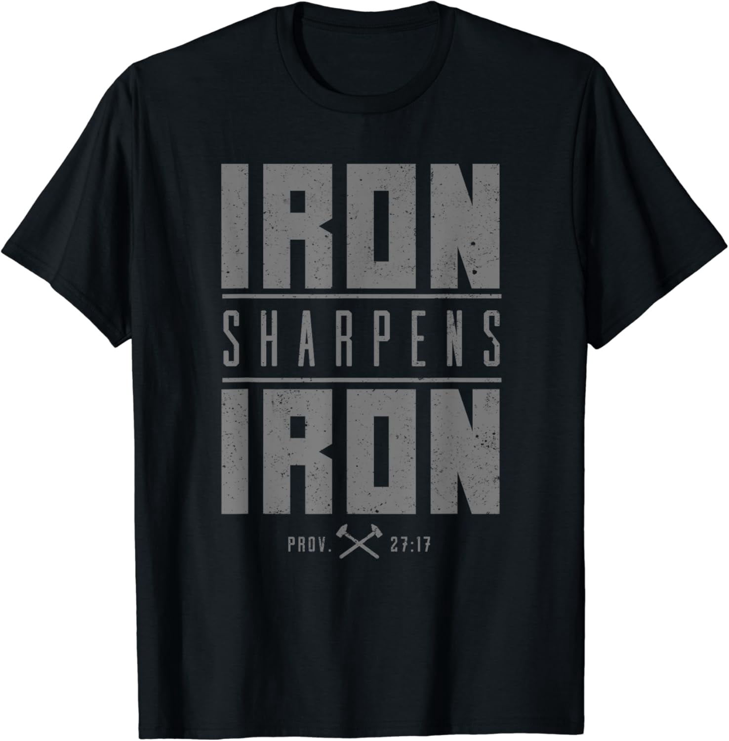 Christian Gym Apparel, Iron Sharpens Iron Christian Men Bible Scripture ...