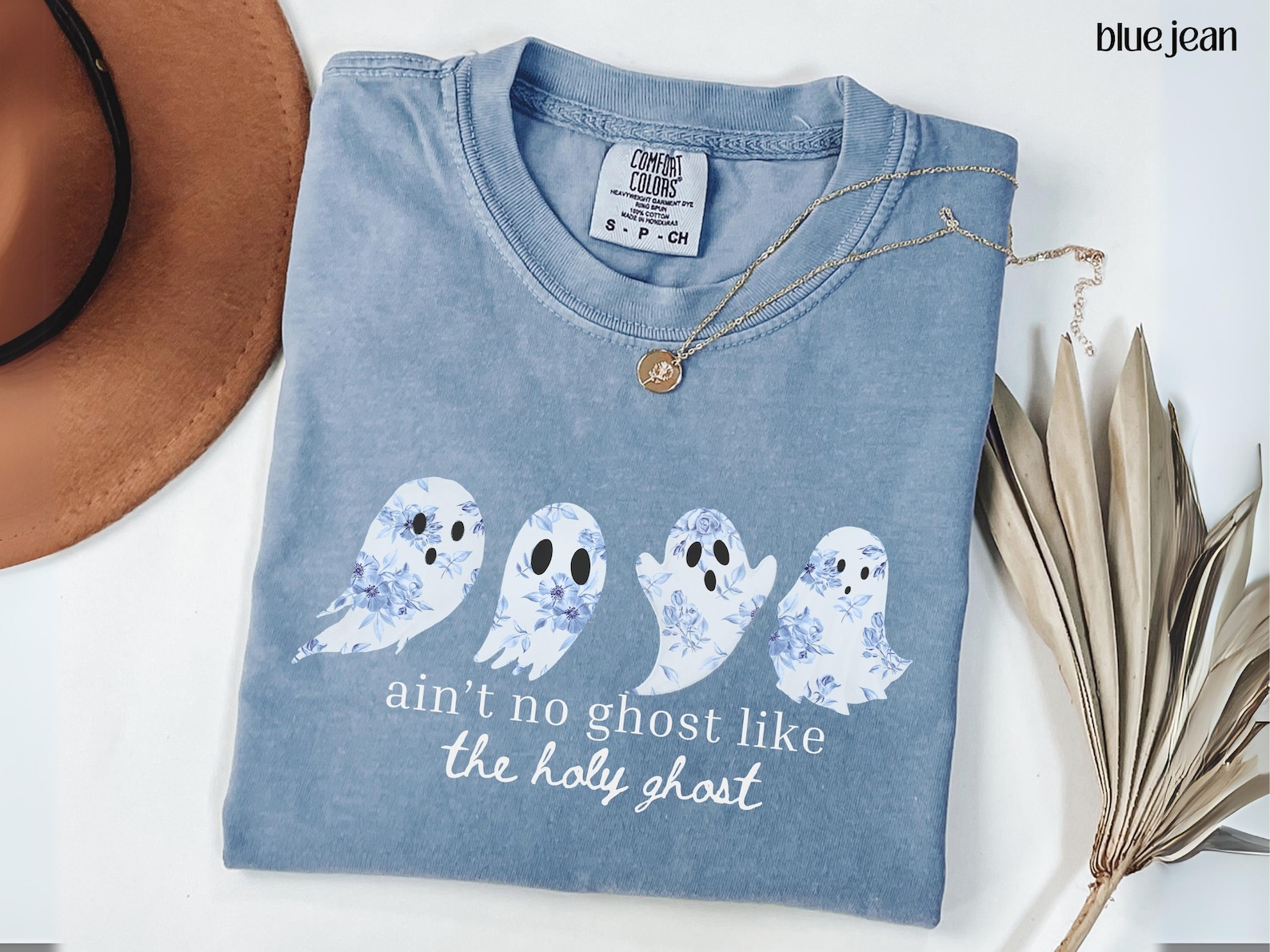 Christian Halloween Shirt, Coquette Floral Holy Ghost Tshirt, Fall ...