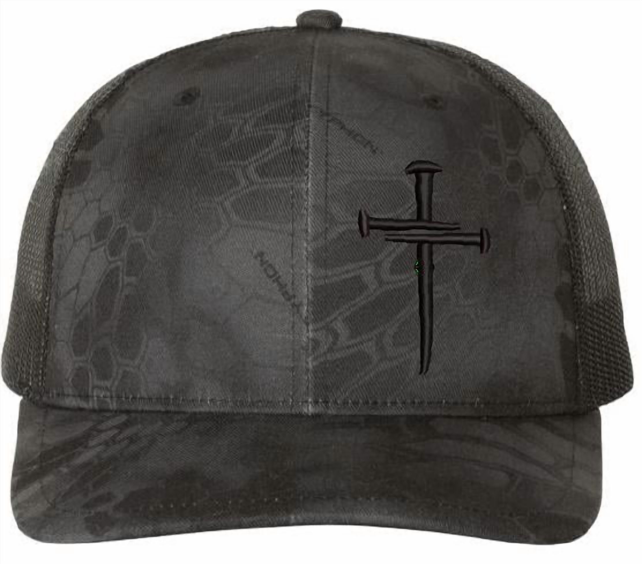 Christian Hats for Men Women Jesus 3 Nail Cross BLACK CROSS - Walmart.com