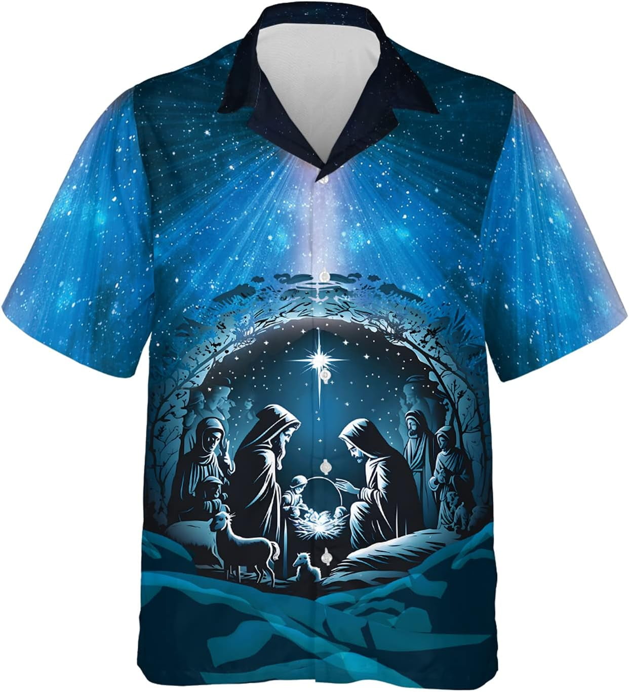 Christian Hawaiian Shirt for Men - My Savior Print Button Down - Short ...