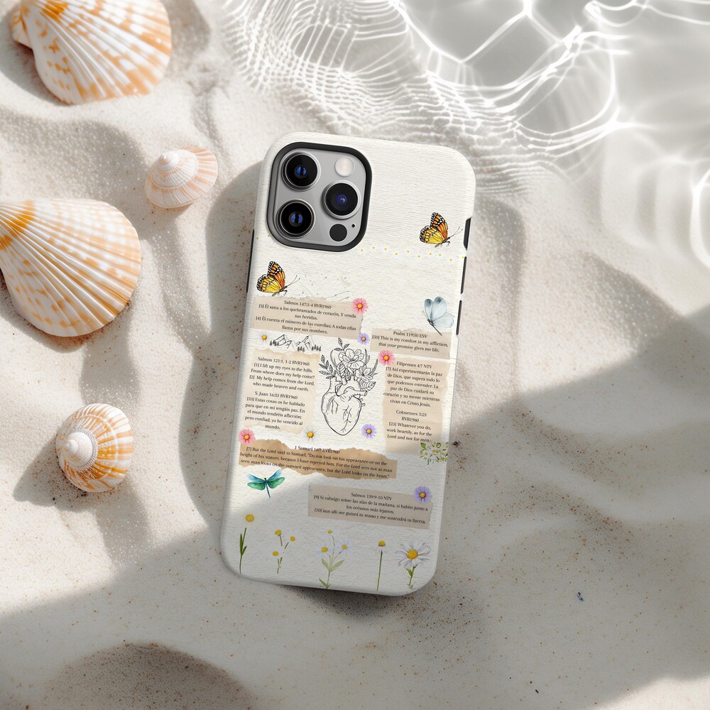 Christian Heart Anatomy Jesus Floral Spiritual Phone Case for 17 16 15 ...