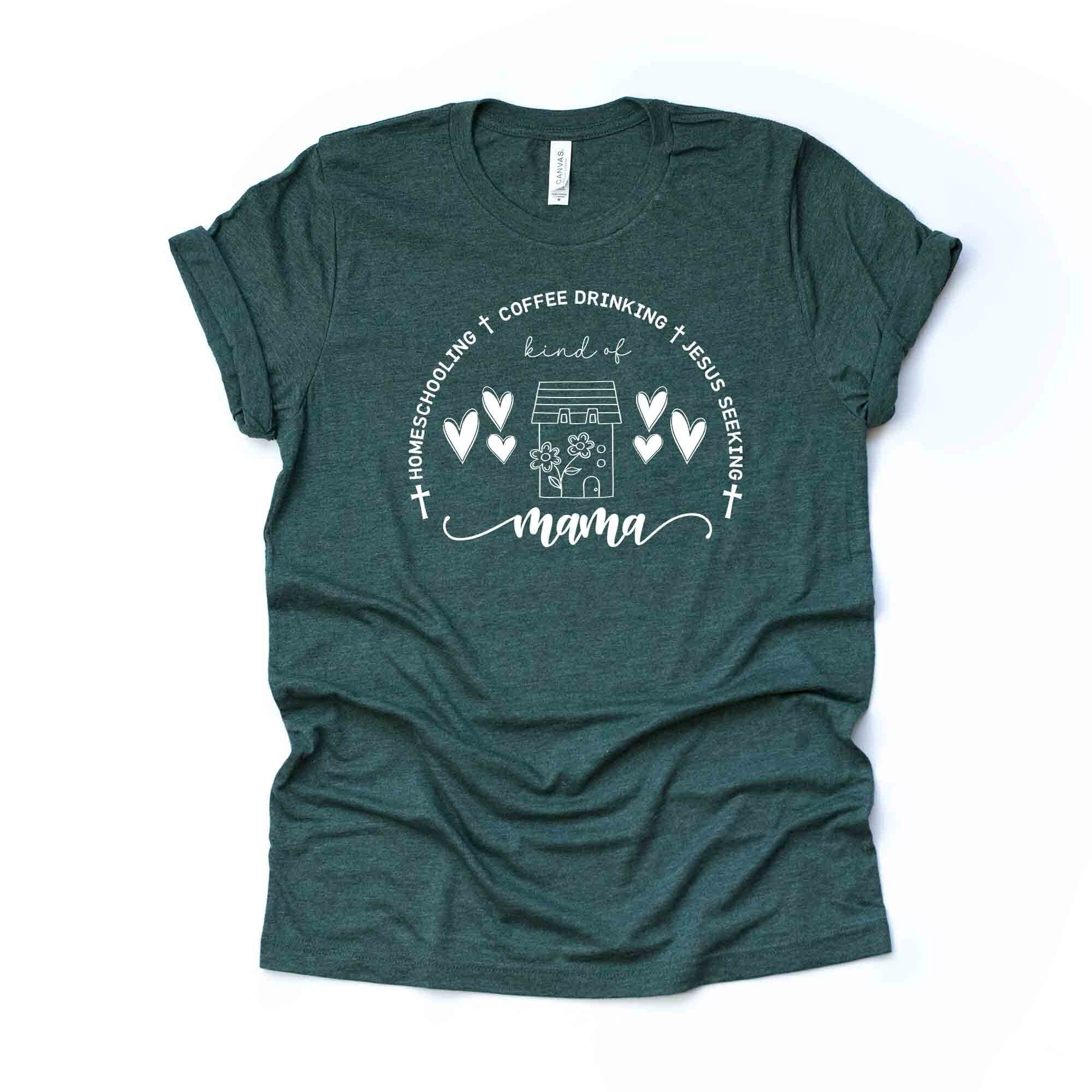 Christian Homeschool Mama Tee - Coffee, Jesus, Plus Sizes - Walmart.com