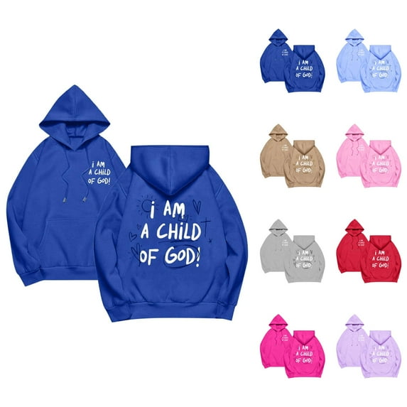 Christian Hoodie for Women 2026 Fall Winter Long Sleeve Bible Verse ...