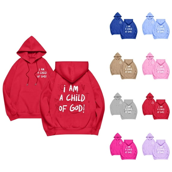 Christian Hoodie for Women 2026 Fall Winter Long Sleeve Bible Verse ...