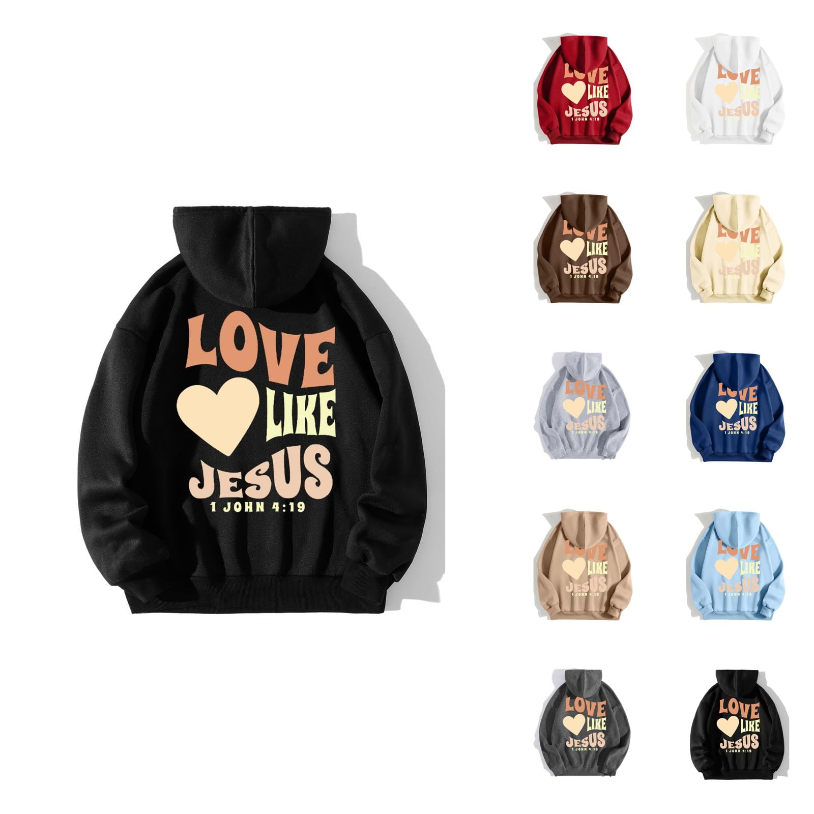 Christian Hoodie for Women 2026 Fashion Long Sleeve Christian Bible ...