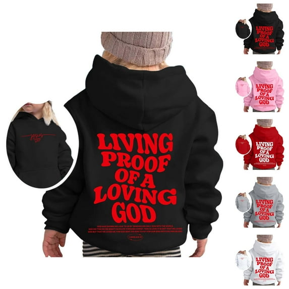 Christian Hoodies for Girl Jesus Long Sleeve Bible Verse Graphic Hooded ...
