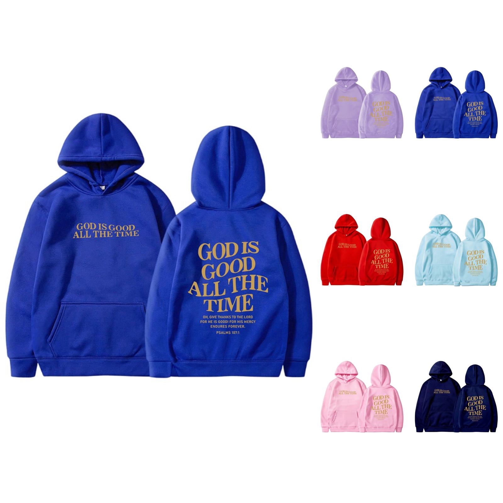 Christian Hoodies for Women 2025 God Is Good All The Time Hoodie with ...