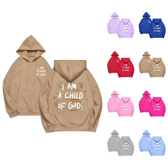 Christian Hoodies for Women 2026 Fall Winter Long Sleeve Casual Cute ...