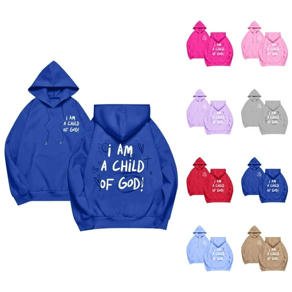 Christian Hoodies for Women 2026 Fall Winter Long Sleeve Casual Cute ...