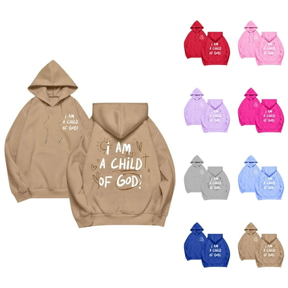 Christian Hoodies for Women 2026 Fall Winter Long Sleeve Cute Casual ...