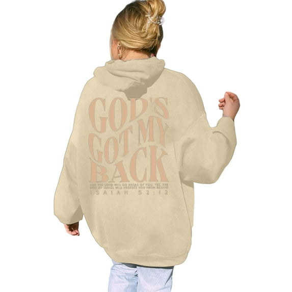Christian Hoodies for Women Funny Faith Letter Printed Long Sleeve ...