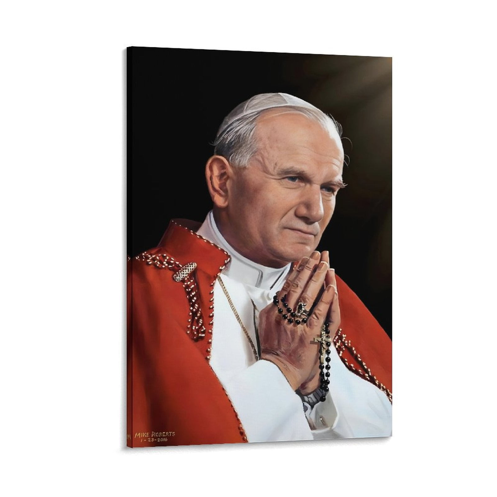 Christian Humanists Pope John Paul II Poster Canvas Wall Art Poster ...