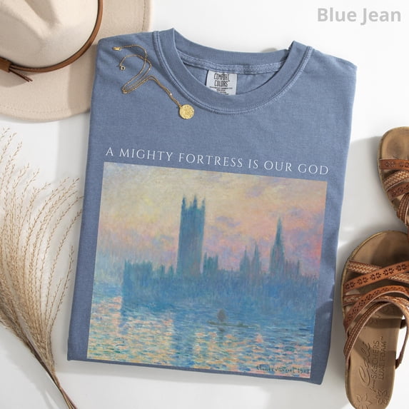 Christian Hymn Shirt 100 Cotton A Mighty Fortress is Our God TShirt ...