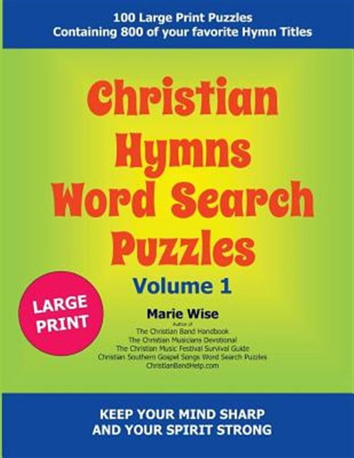 Christian Hymns Word Search Puzzles - Walmart.com